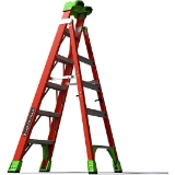 Buy Louisville Ladder FXS1508 8 ft Cross-Step Ladder, Fiberglass, Type ...